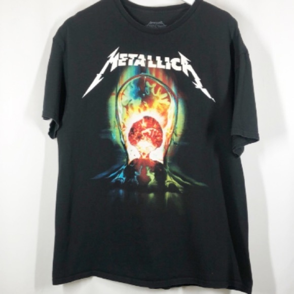 Metallica | Shirts | Metallica Tshirt Black Color Background And ...